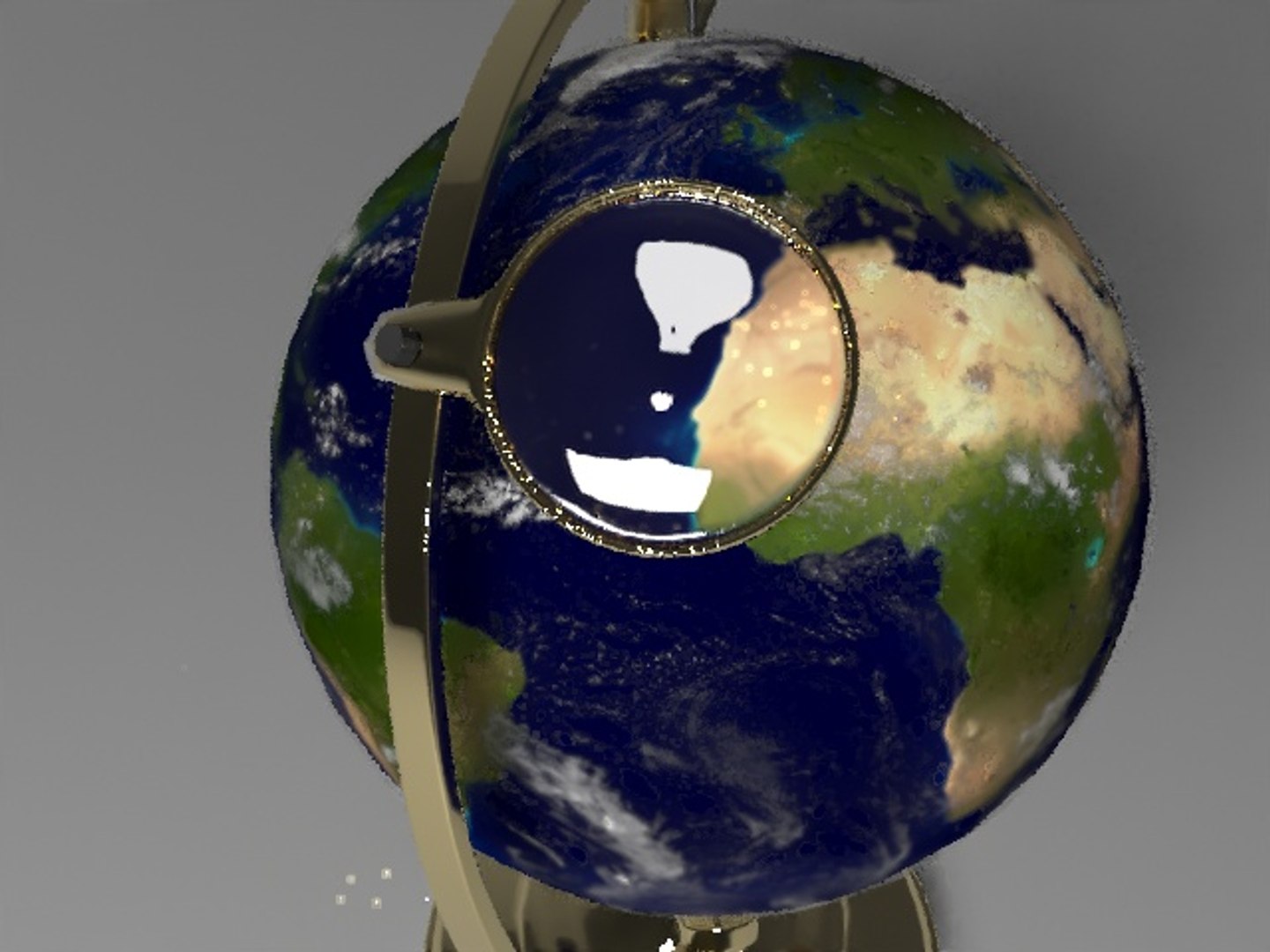 3D Globe Earth - TurboSquid 1306450