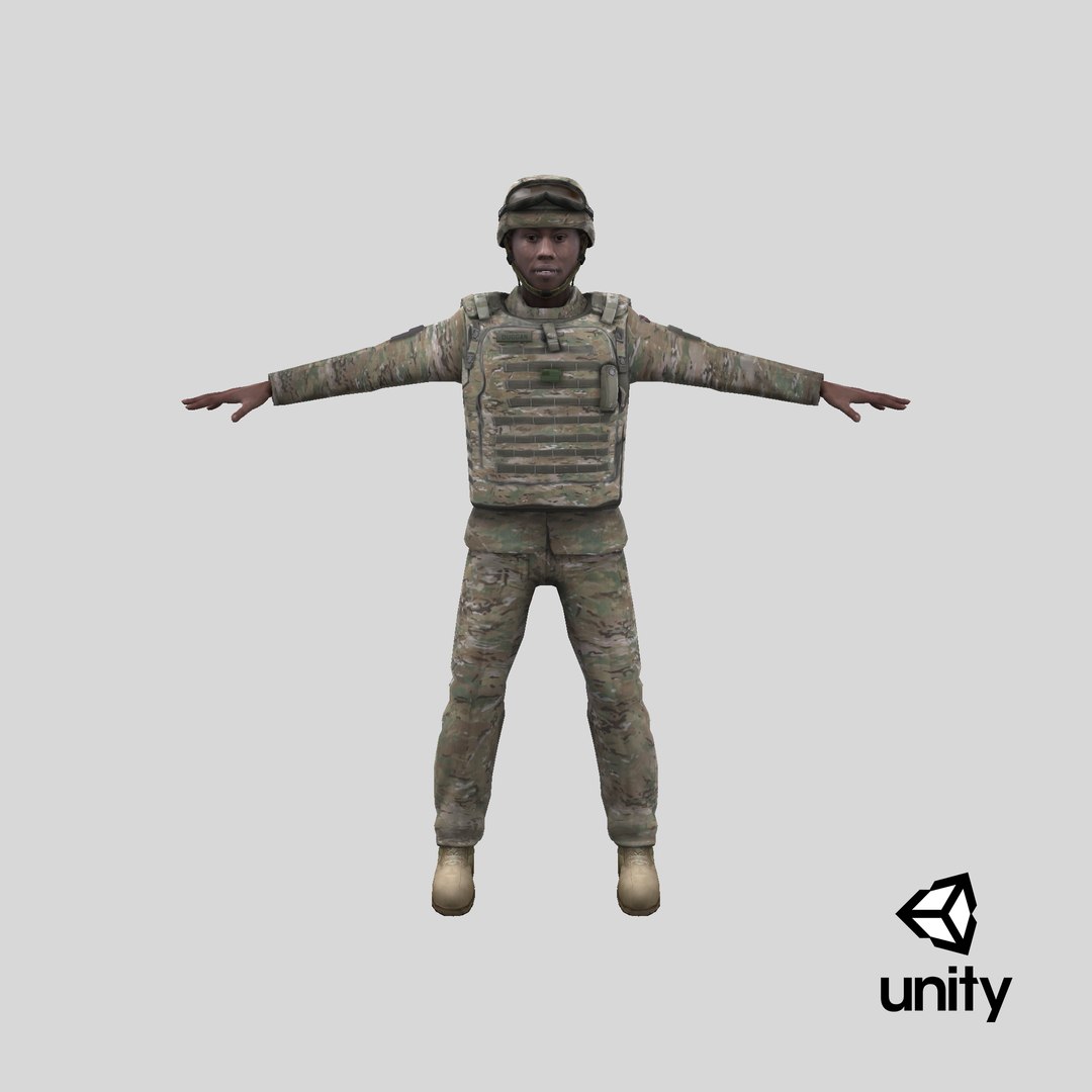 Army Soldier Multicam S 3d Max