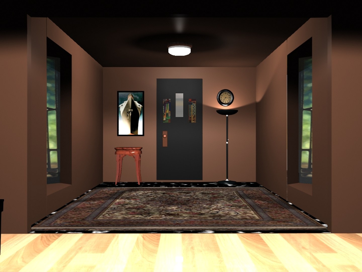 3d Prairie Styled House