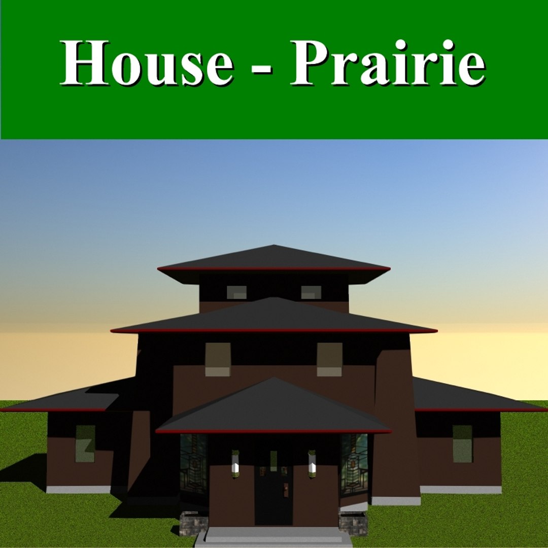 3d Prairie Styled House