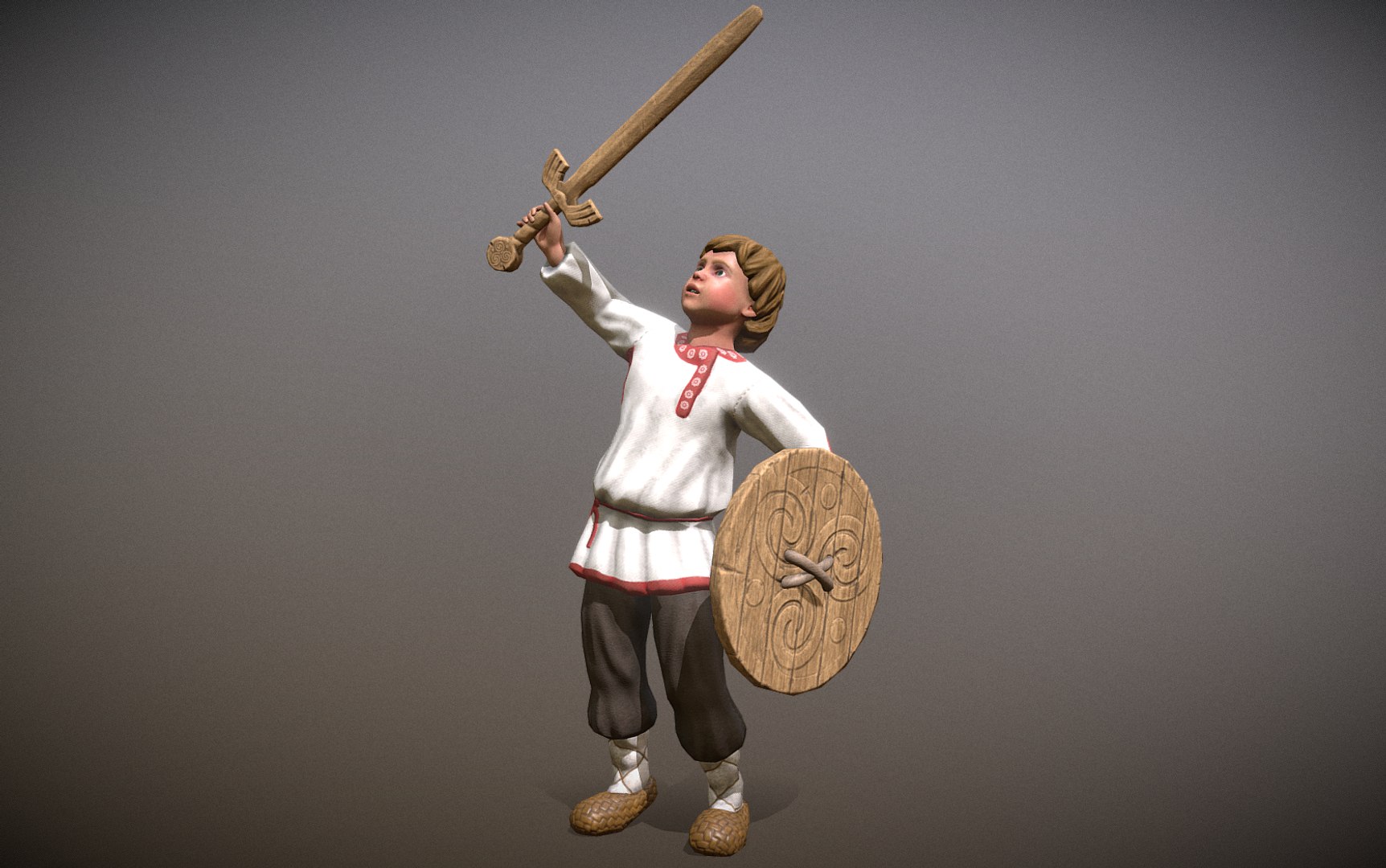 3D Peasant Villager Boy Character Model - TurboSquid 1367657