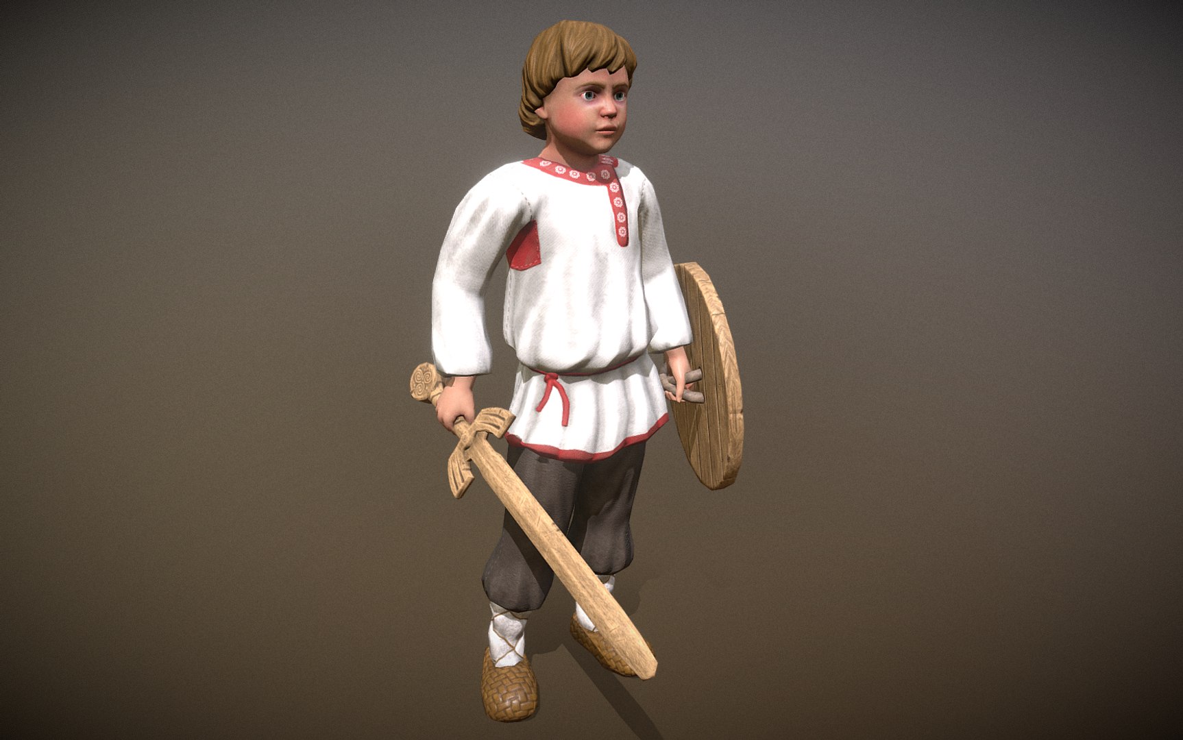 3D Peasant Villager Boy Character Model - TurboSquid 1367657