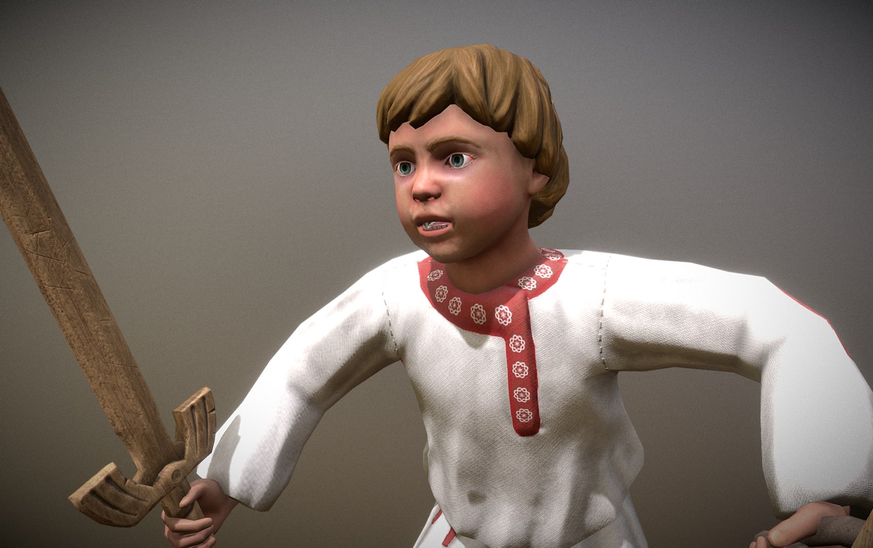 3D Peasant Villager Boy Character Model - TurboSquid 1367657