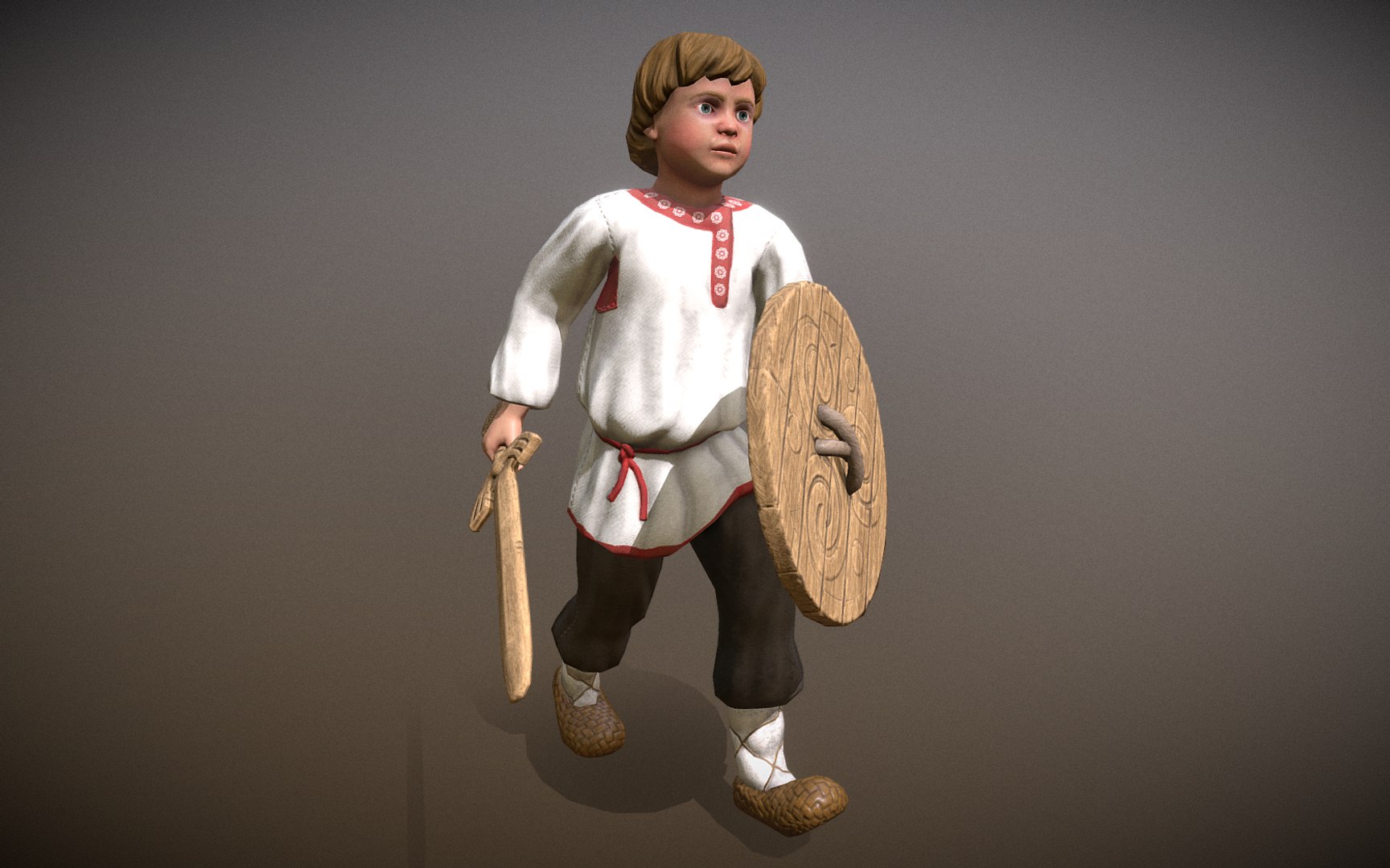 3D Peasant Villager Boy Character Model - TurboSquid 1367657