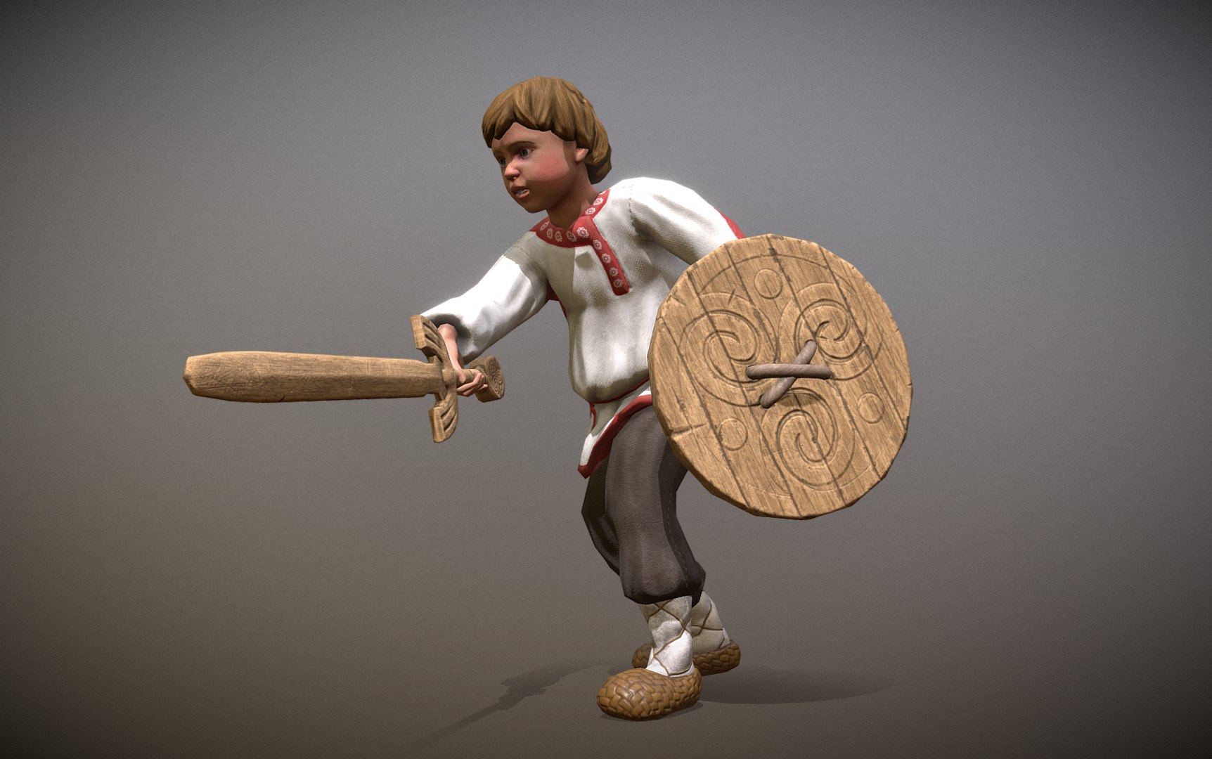 3D Peasant Villager Boy Character Model - TurboSquid 1367657