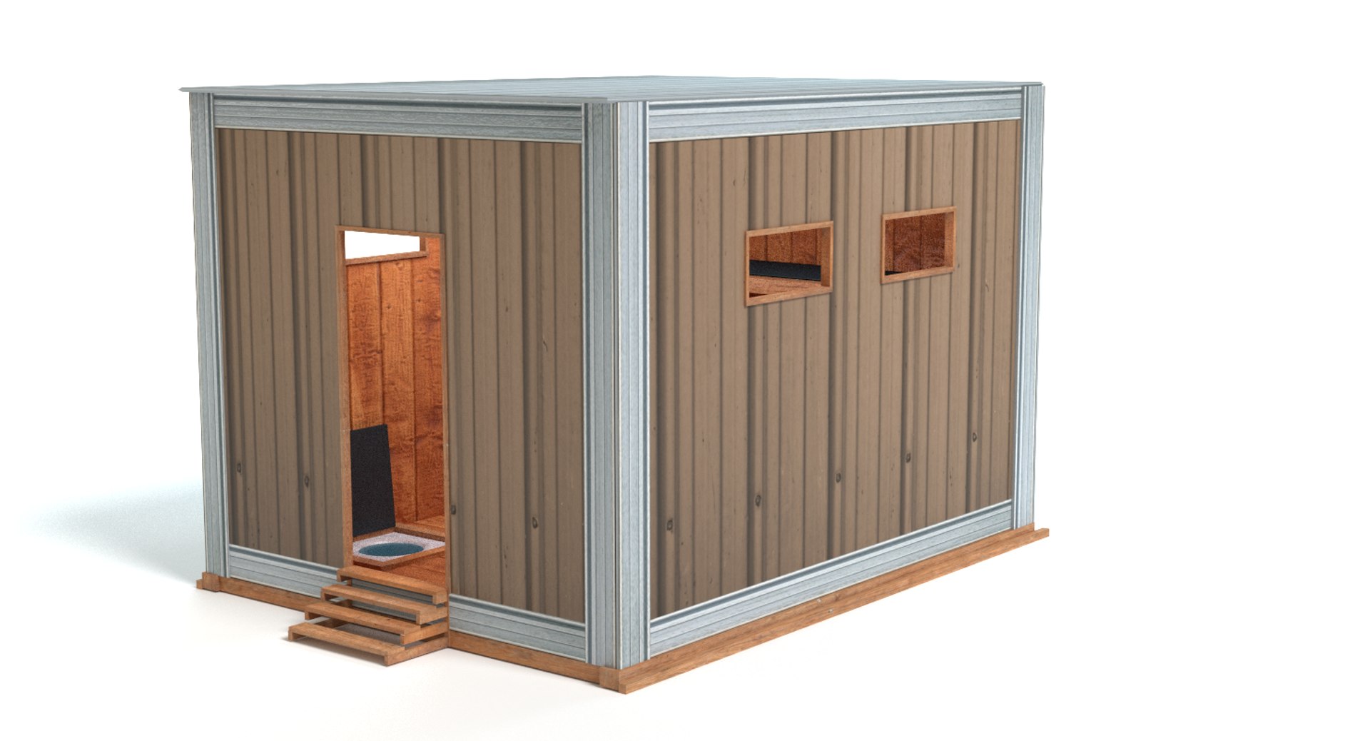 3d Ice Fishing Shanty
