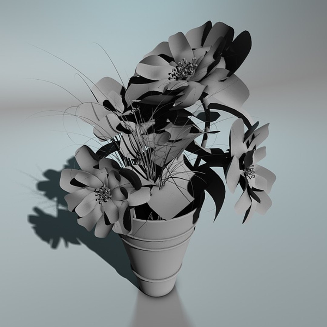 C4d Flower Vase