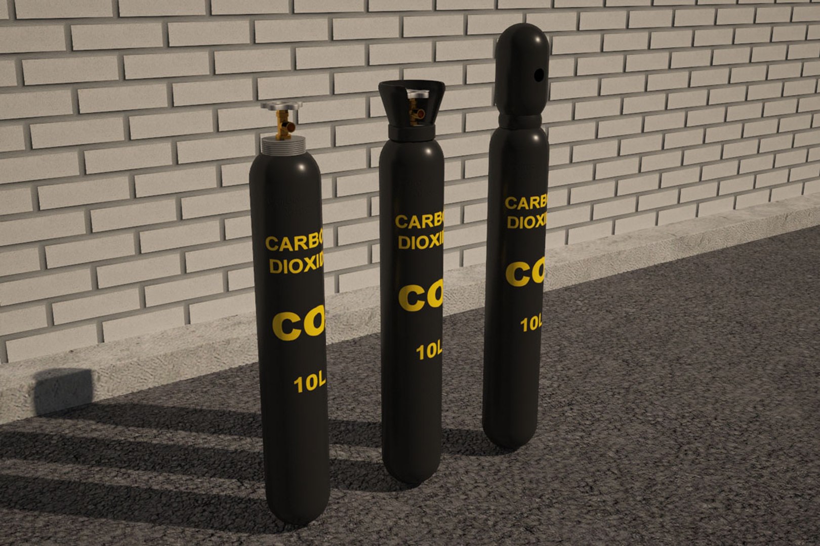 Co2 Tank 3D Model - TurboSquid 1440725
