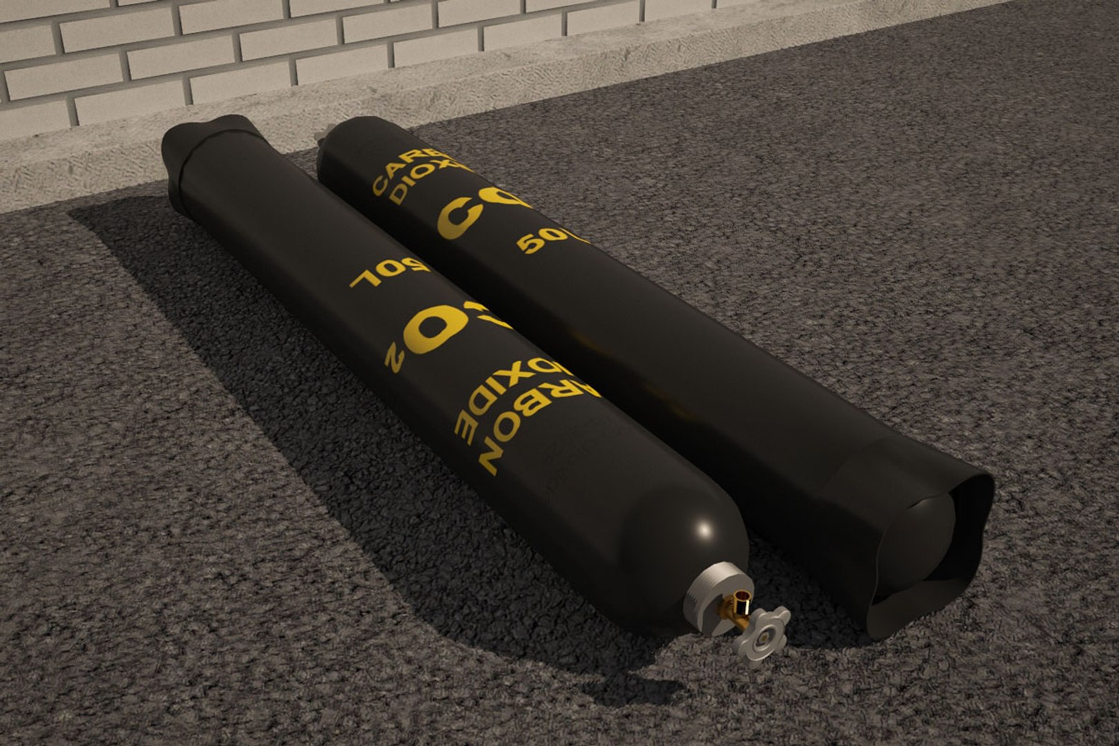 Co2 Tank 3D Model - TurboSquid 1440725