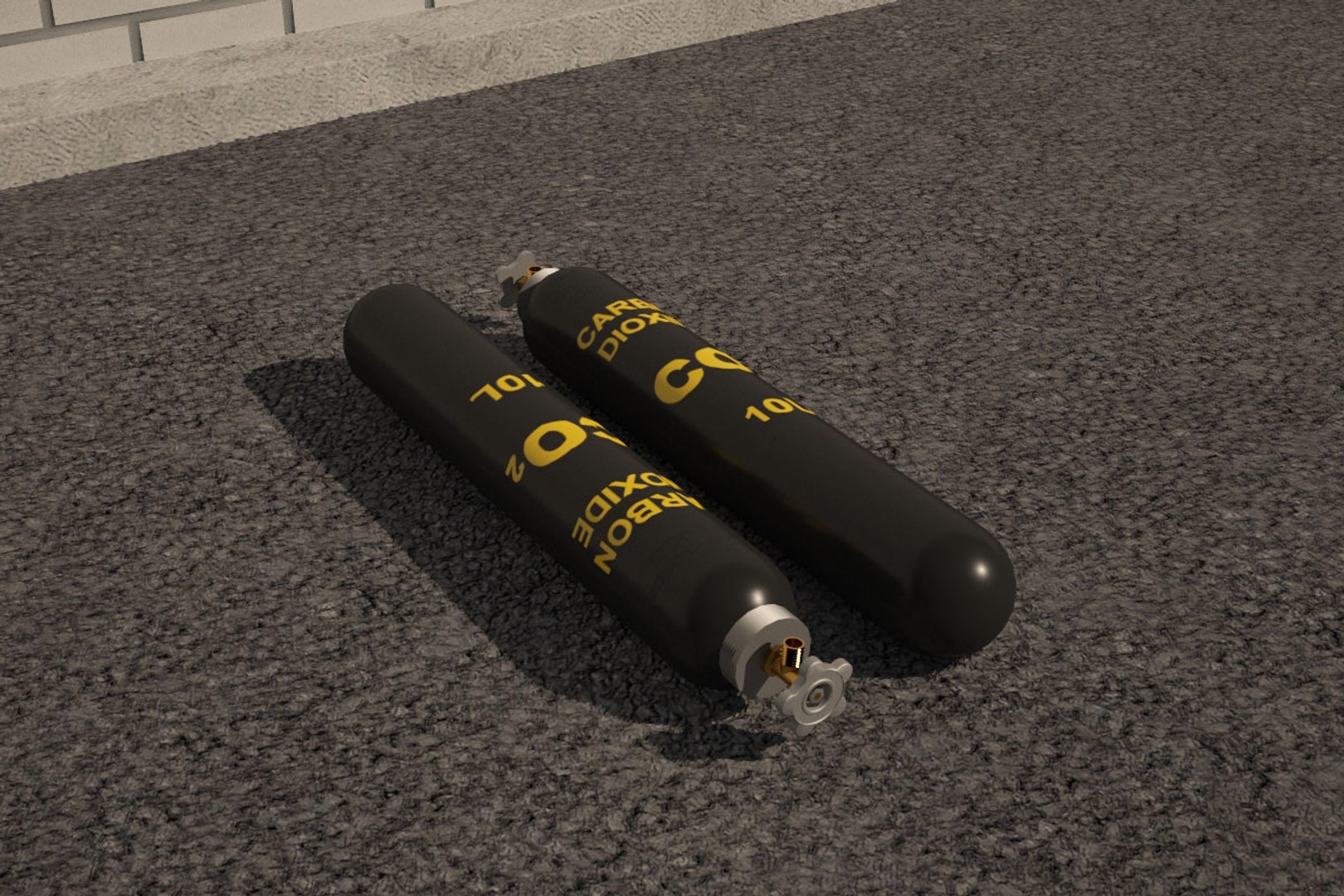 Co2 Tank 3D Model - TurboSquid 1440725