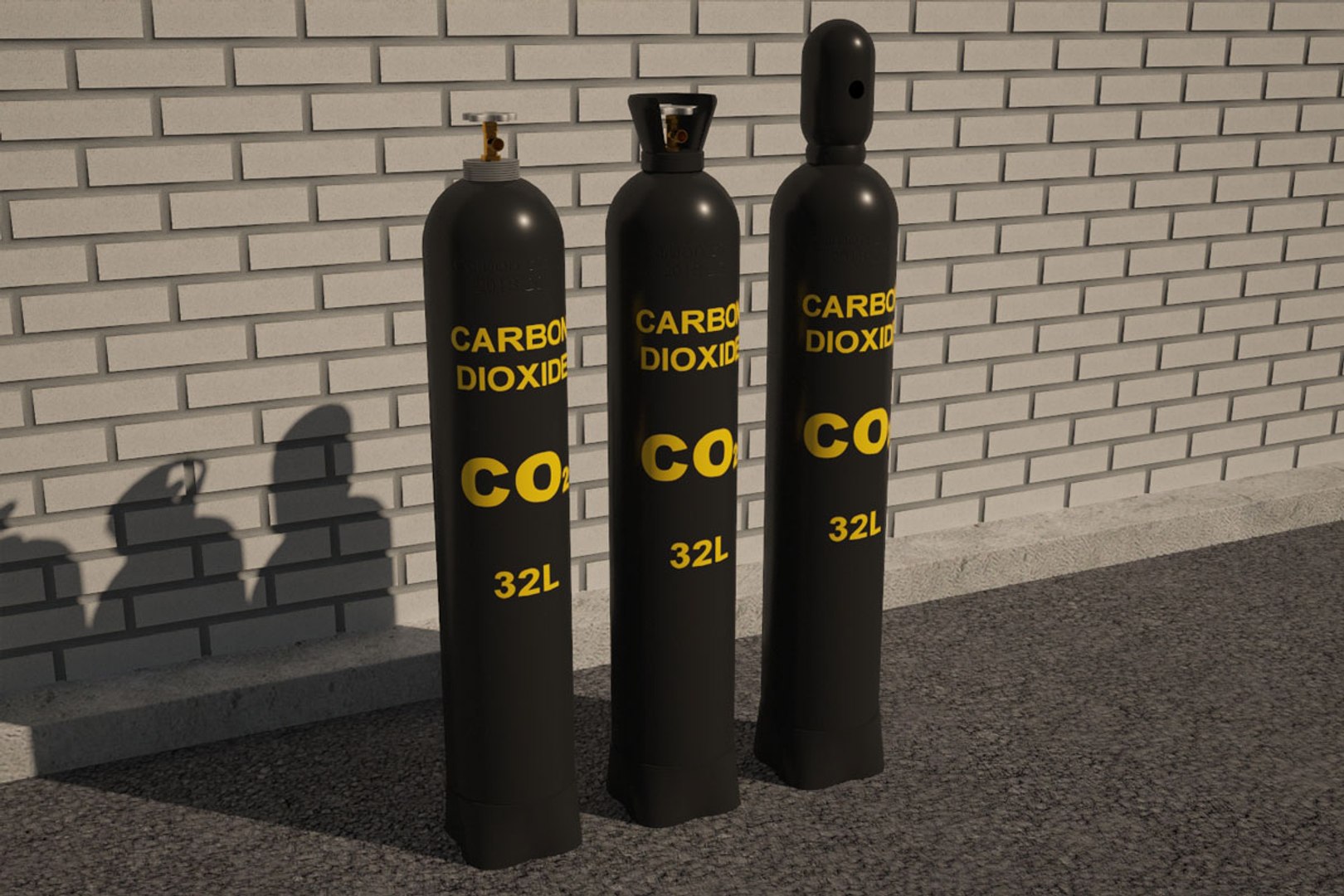 Co2 Tank 3D Model - TurboSquid 1440725