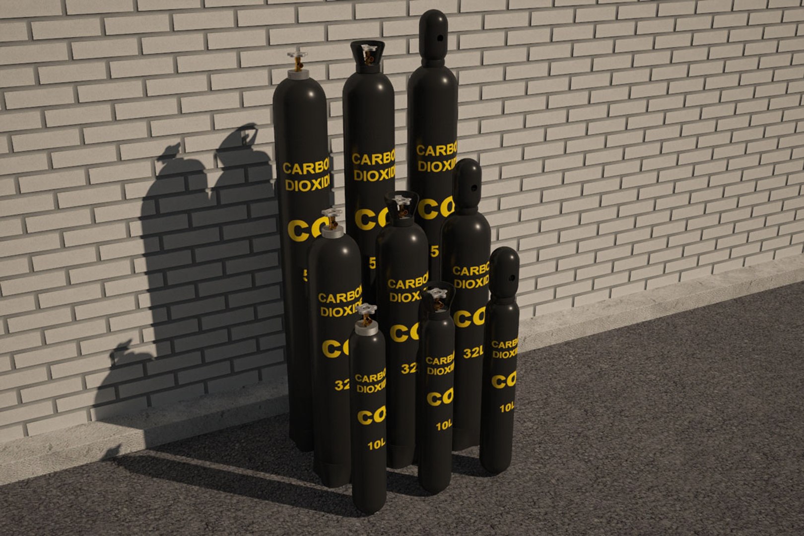 Co2 Tank 3D Model - TurboSquid 1440725