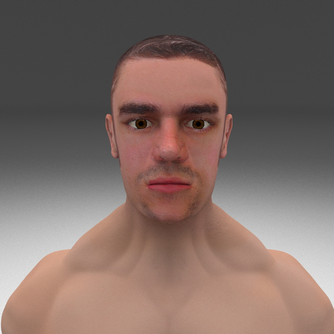 3d model of human male 8k
