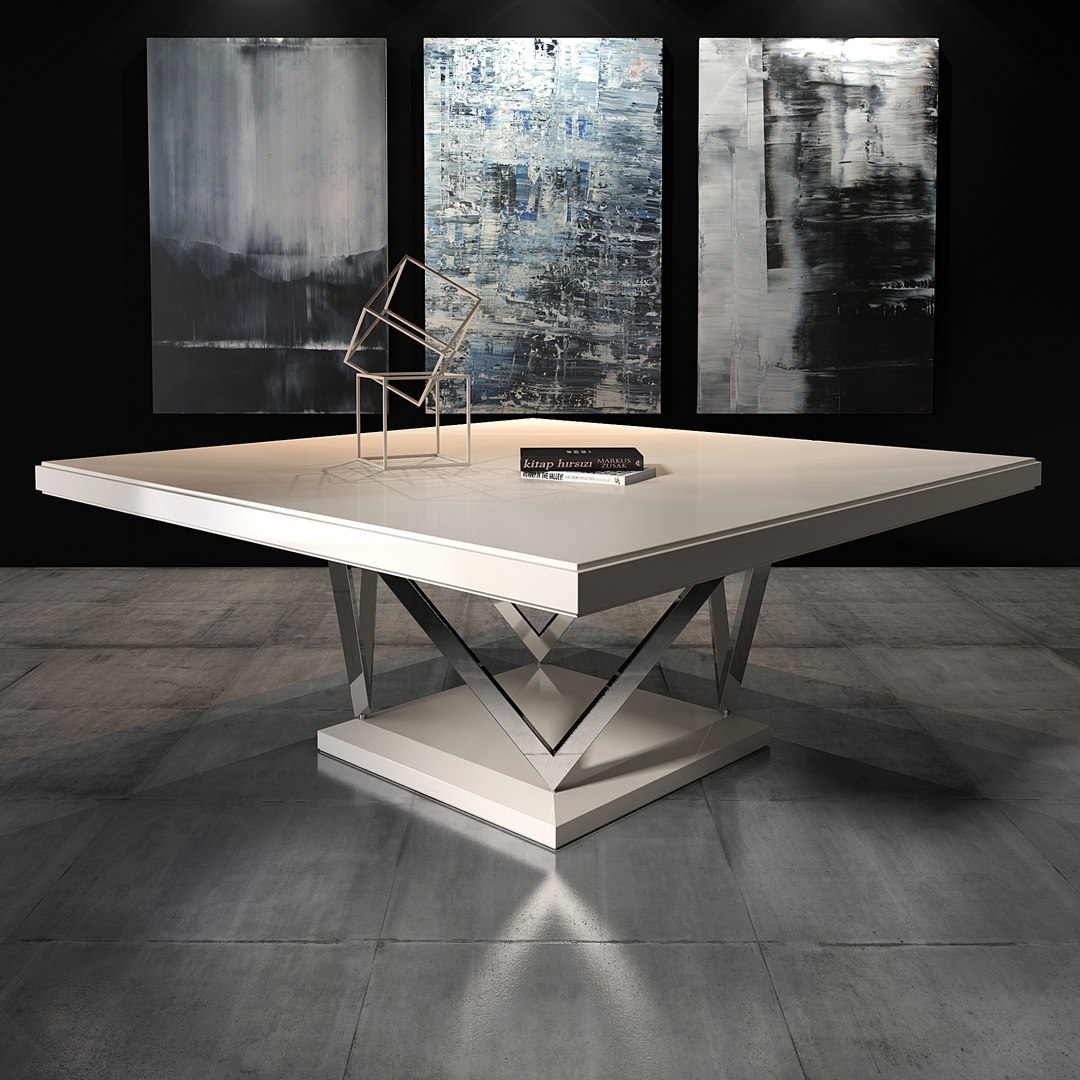 3D Selva Dining Table Waldorf - TurboSquid 1203809