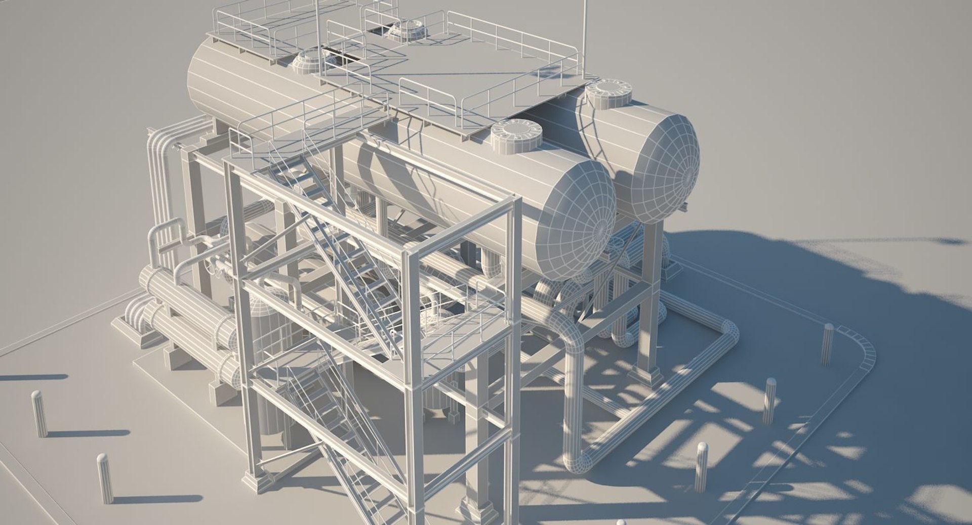 3d Model Industrial Element