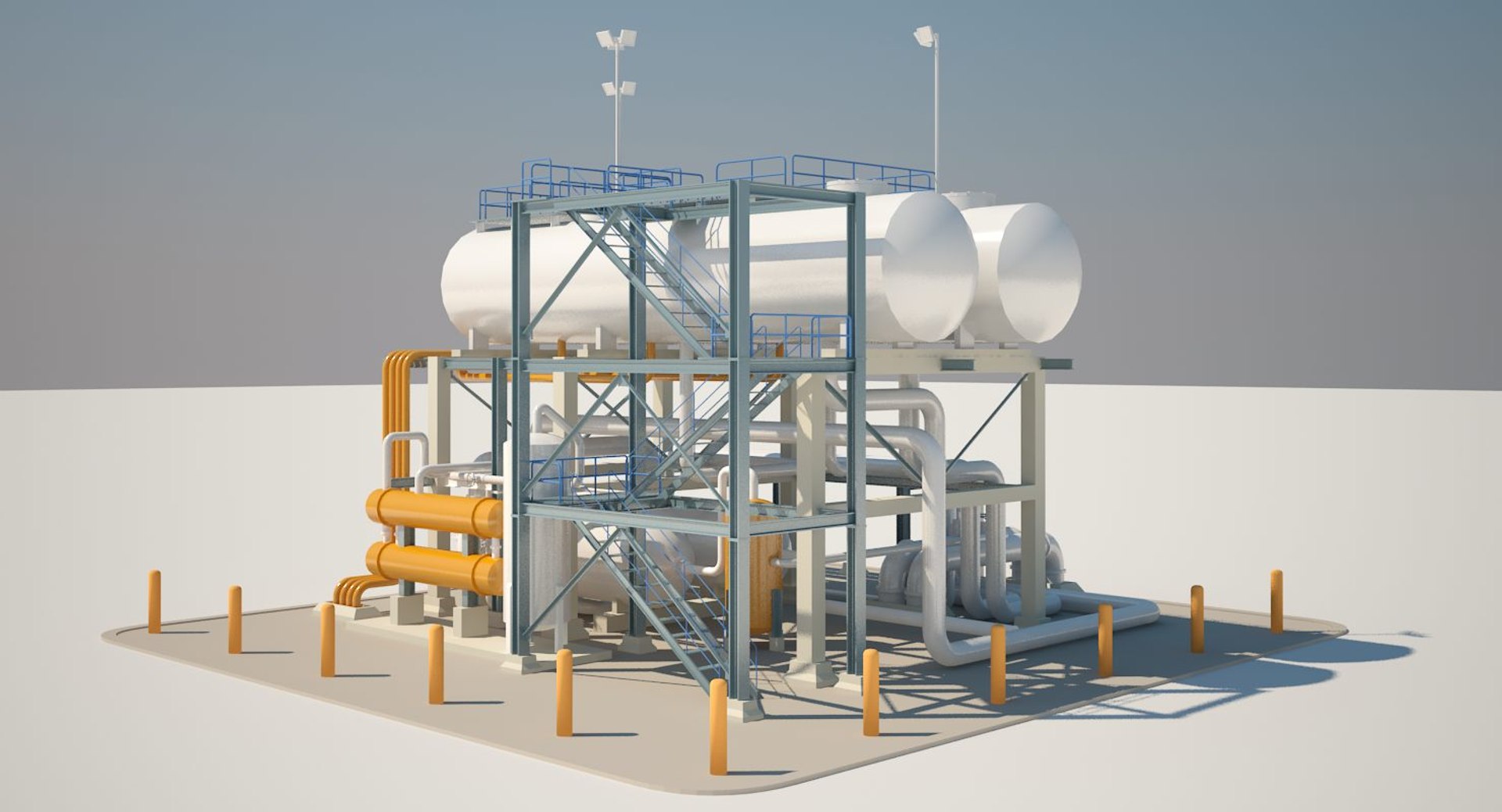 3d Model Industrial Element