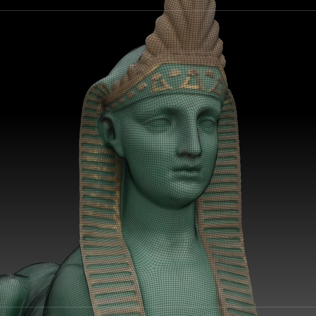 sphinx statue russia 3d model