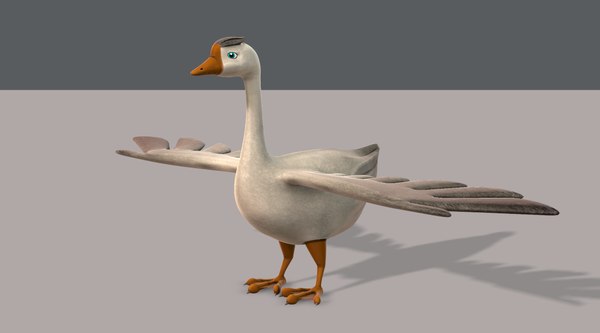 3D duck v01 cartoon animal - TurboSquid 1404867