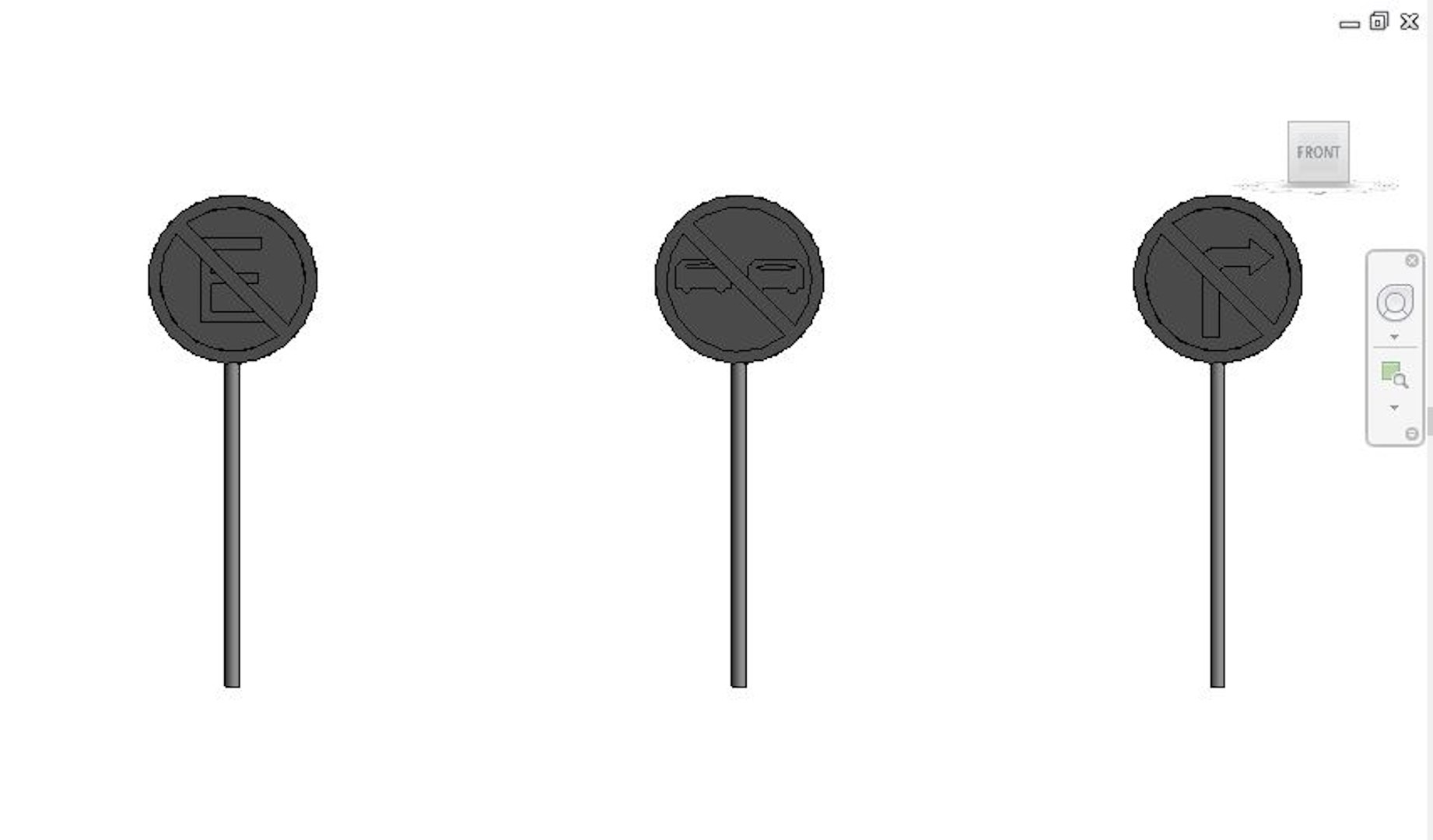 Road Signs Family Revit collection 3D - TurboSquid 2107737