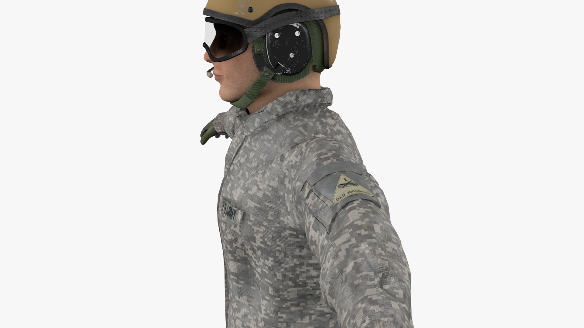 Rigged US Army Tank Crewman Model - TurboSquid 1796657
