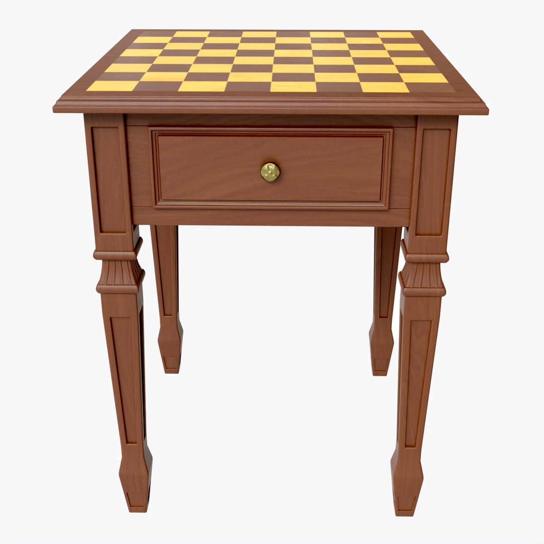 Gaming Table Chess Board Strategy Game 3D Model - TurboSquid 2154181