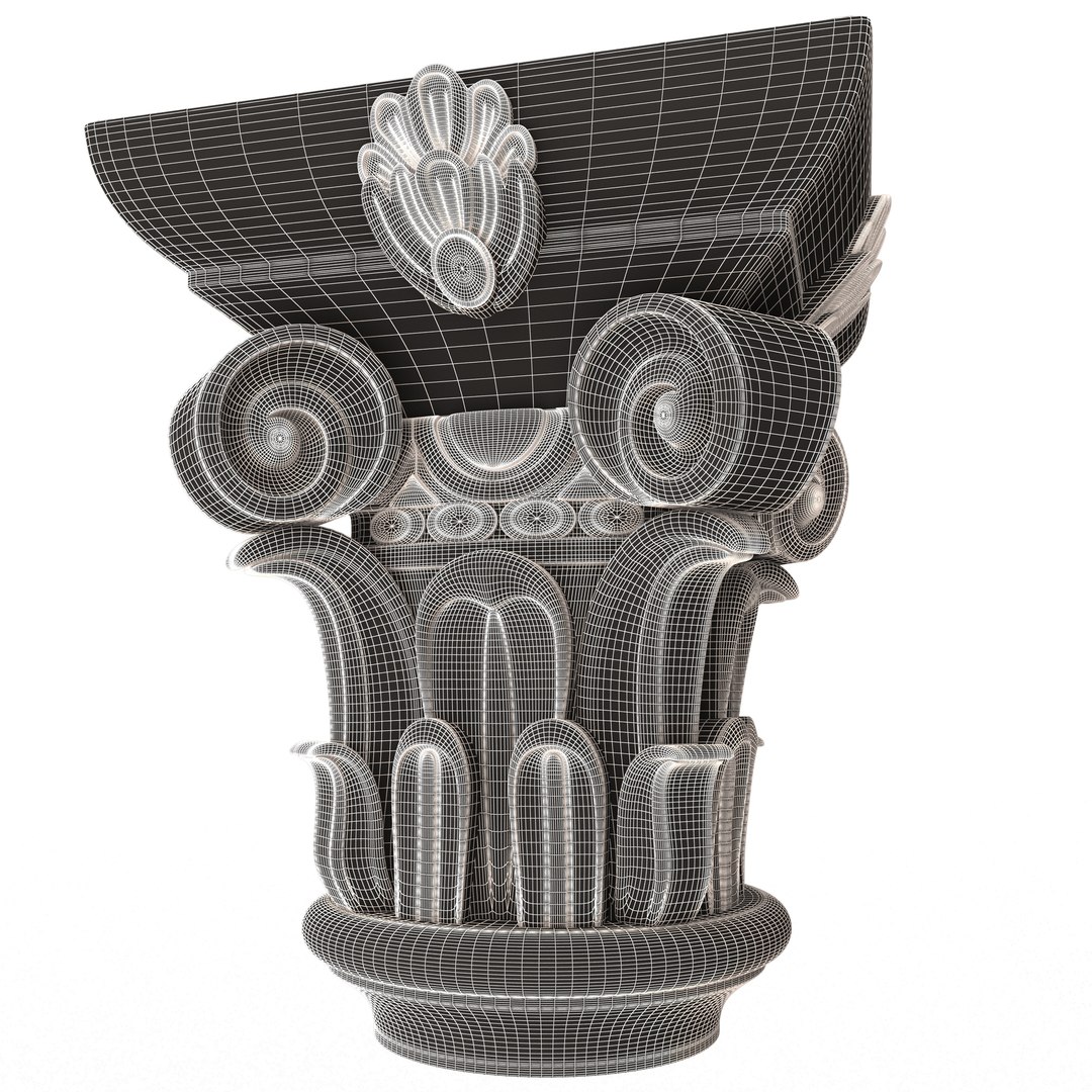3D Carved Capital 0602 - TurboSquid 1956330