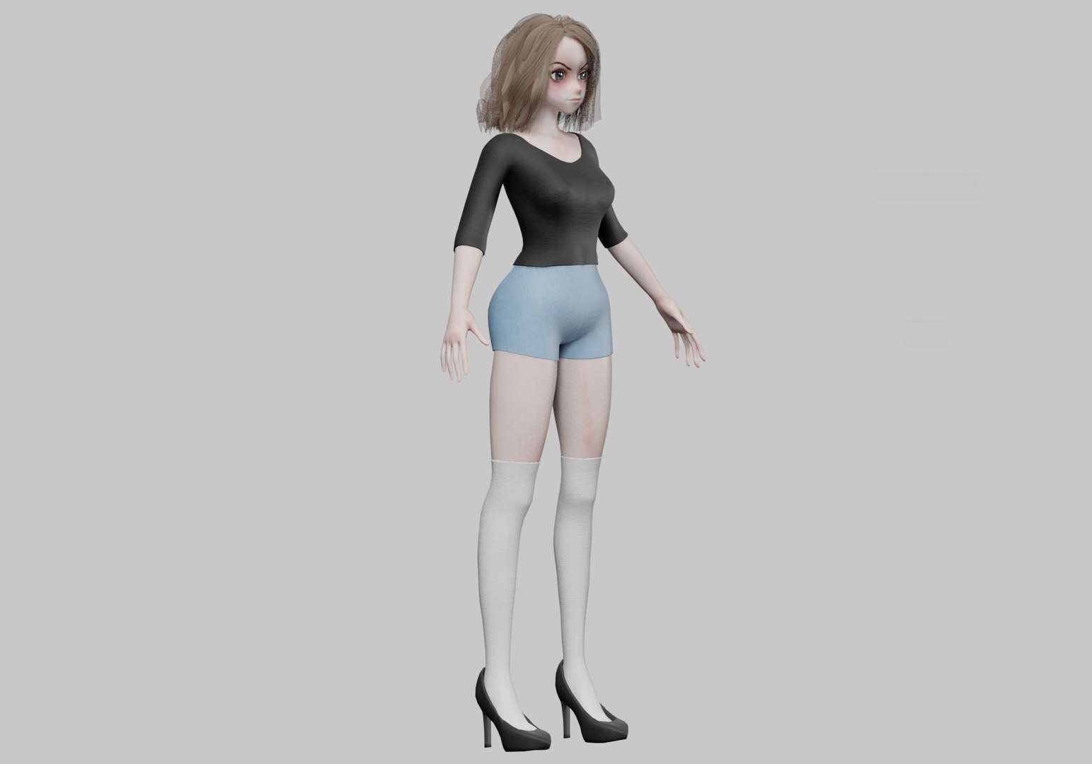 Cool Cute Girl V31403 3D Model - TurboSquid 2272024