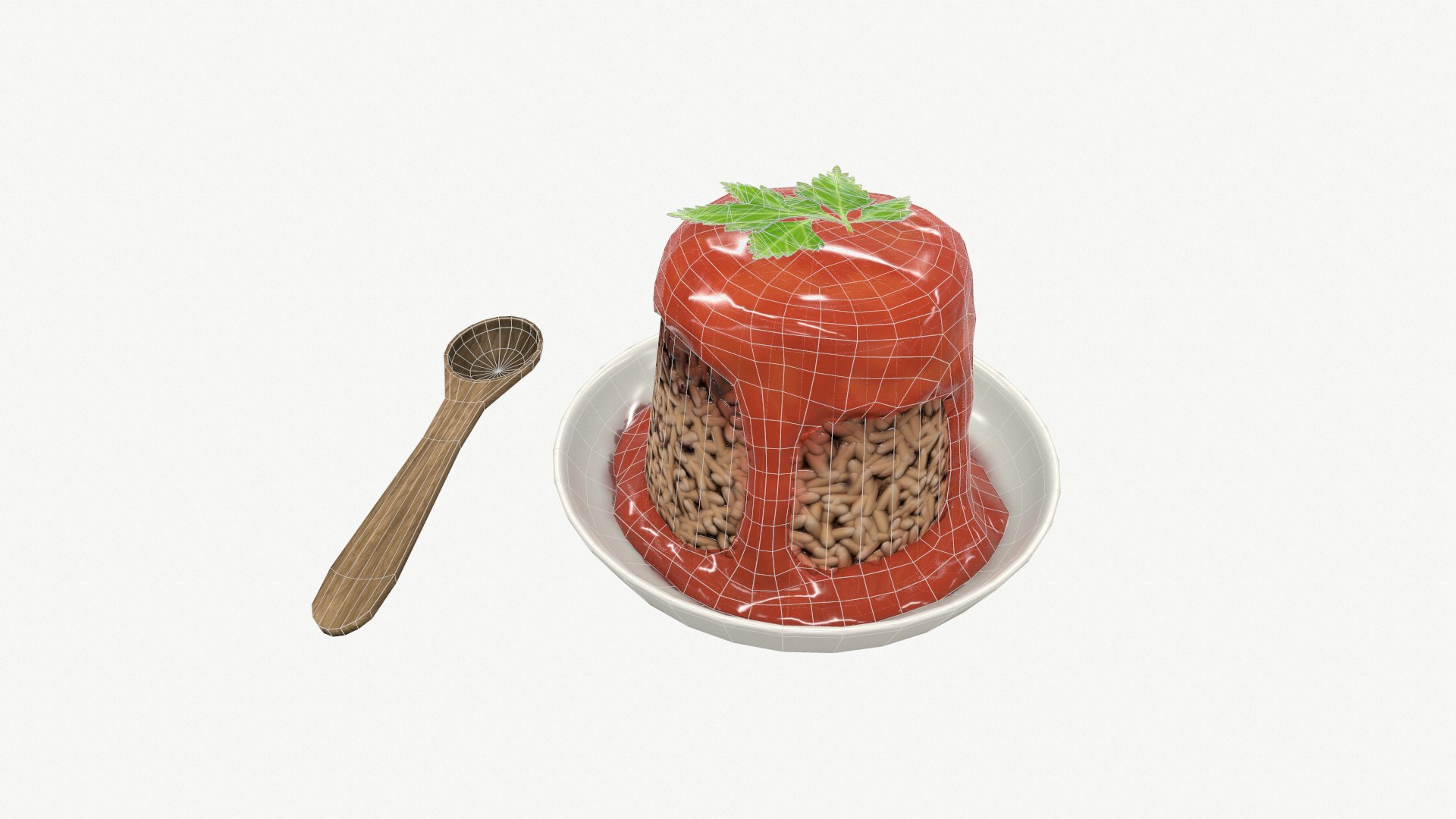 Rice Tube Pudding 3D Model - TurboSquid 1894028