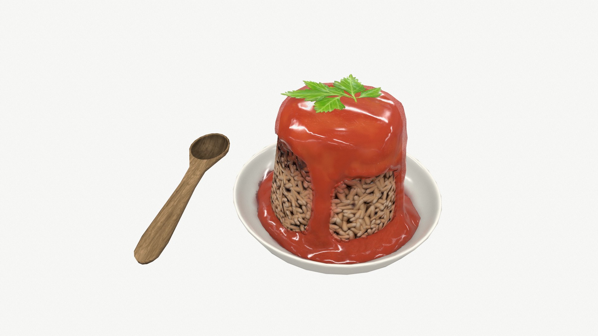 Rice Tube Pudding 3D Model - TurboSquid 1894028