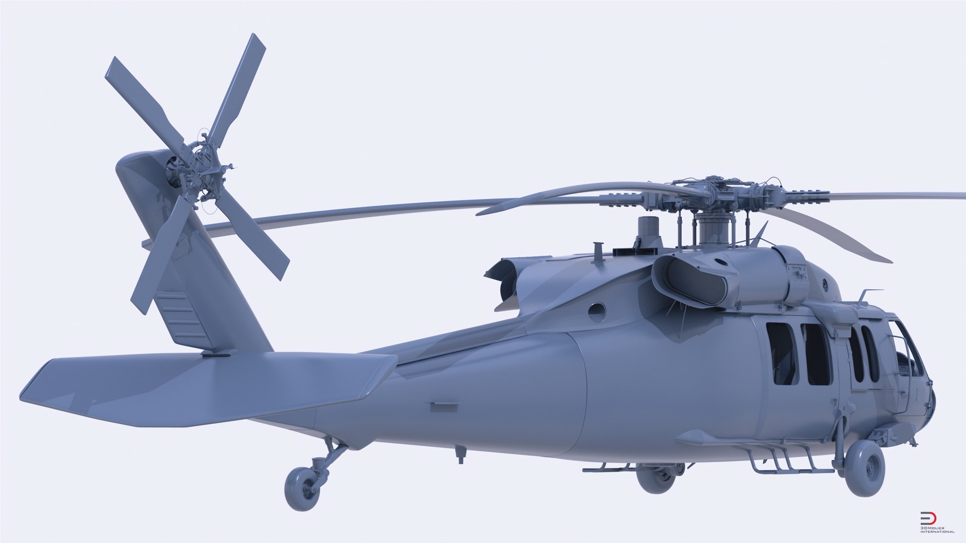3d model sikorsky uh-60 black hawk