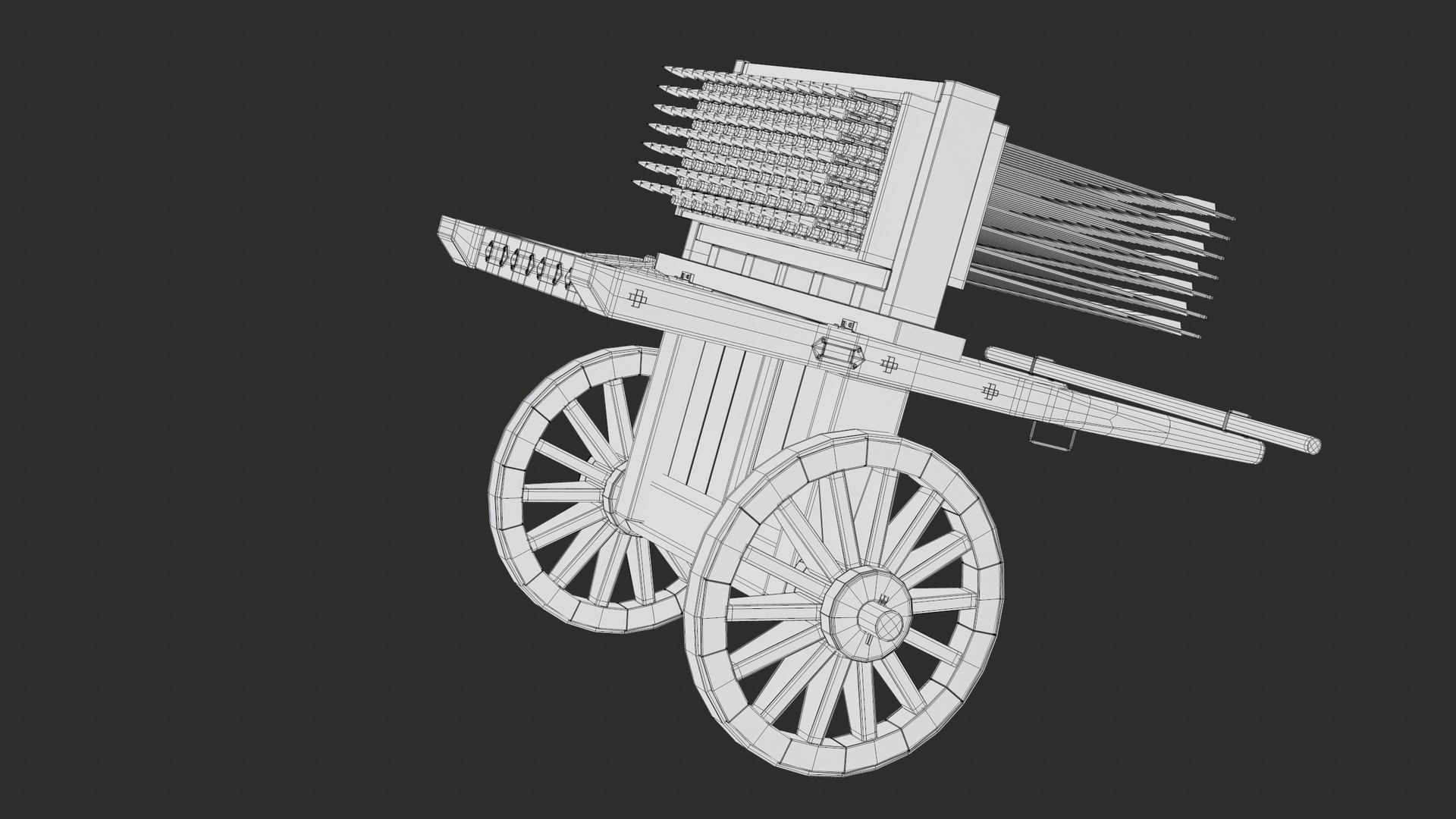 3D Model Hwacha PBR - TurboSquid 2010454