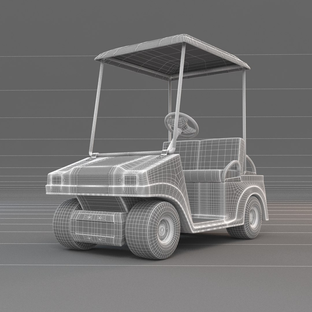 3d Golf Cart Golfcart Model