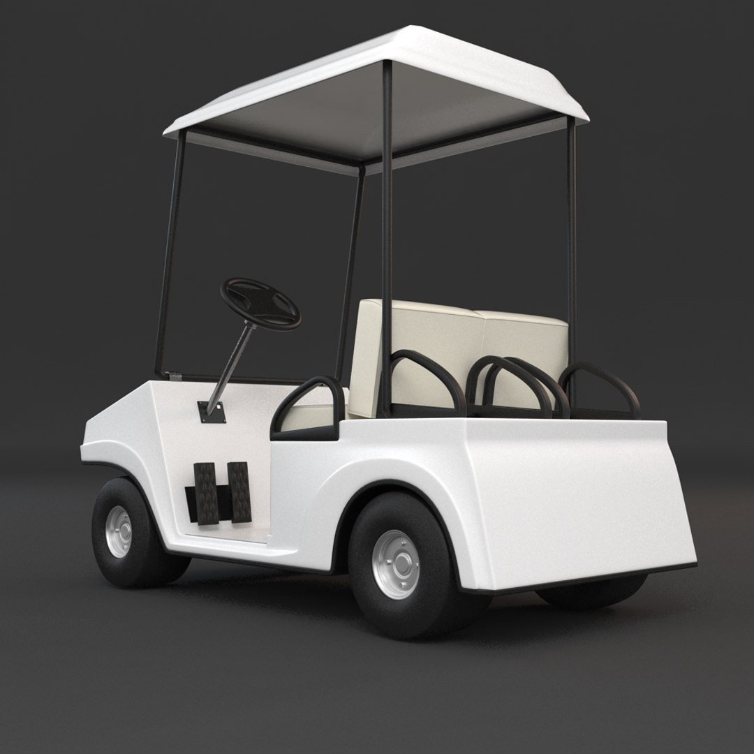 3d Golf Cart Golfcart Model