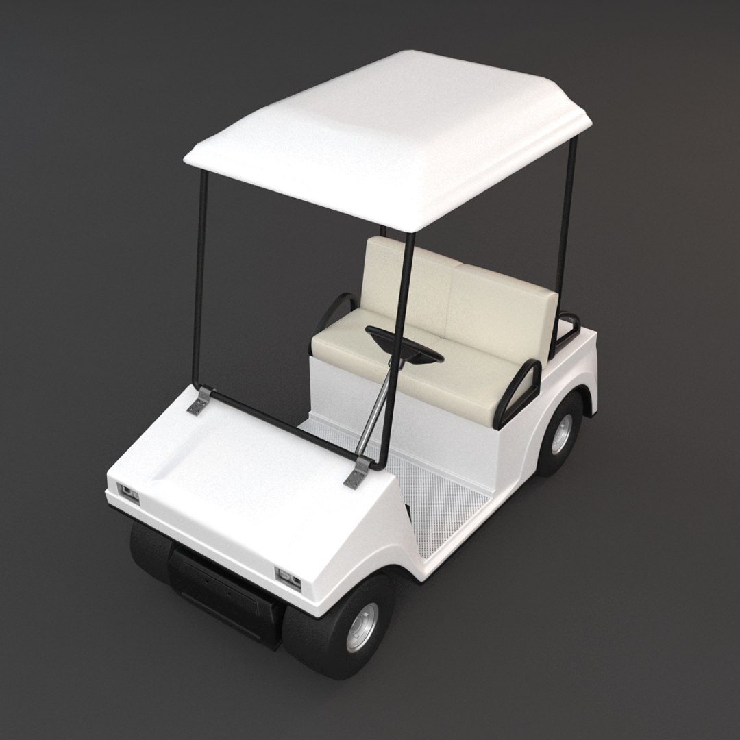3d Golf Cart Golfcart Model