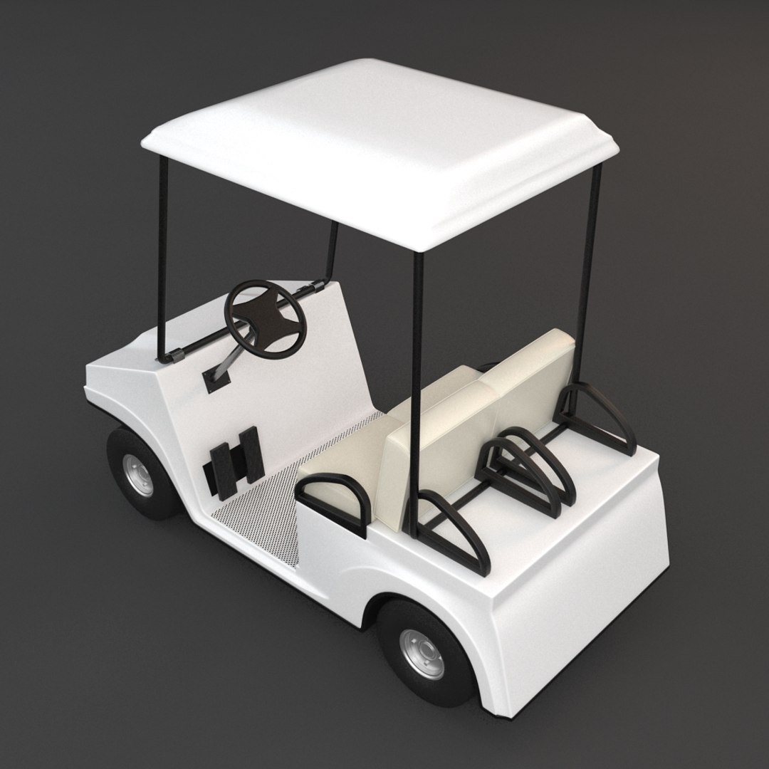 3d Golf Cart Golfcart Model