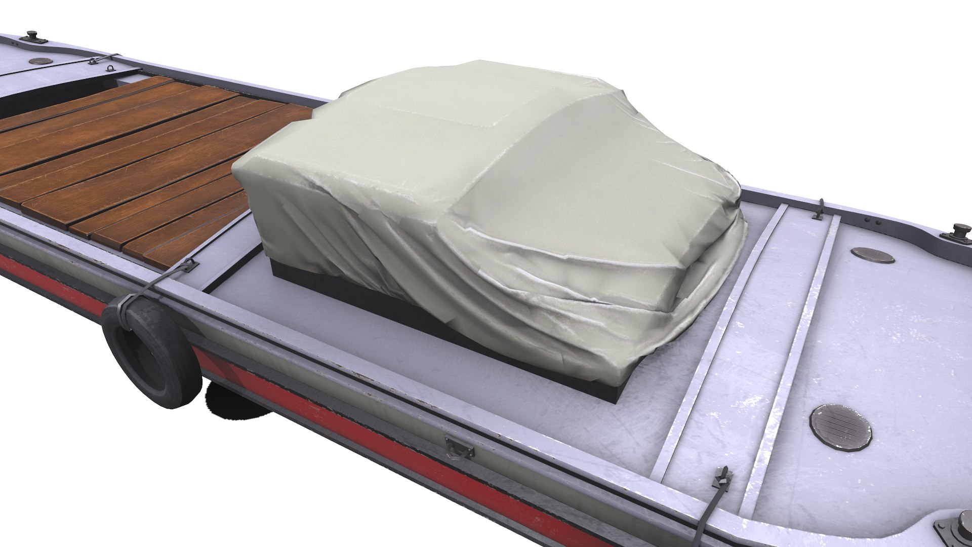 3D Mini Cargo Ship Low-poly PBR model - TurboSquid 1973542