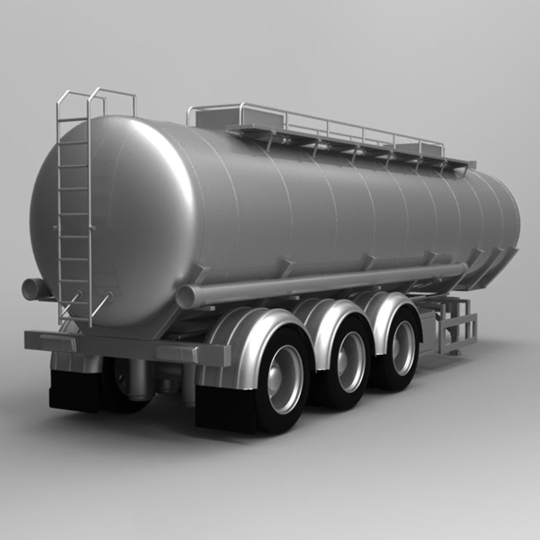 Oil Tank Tanker Obj