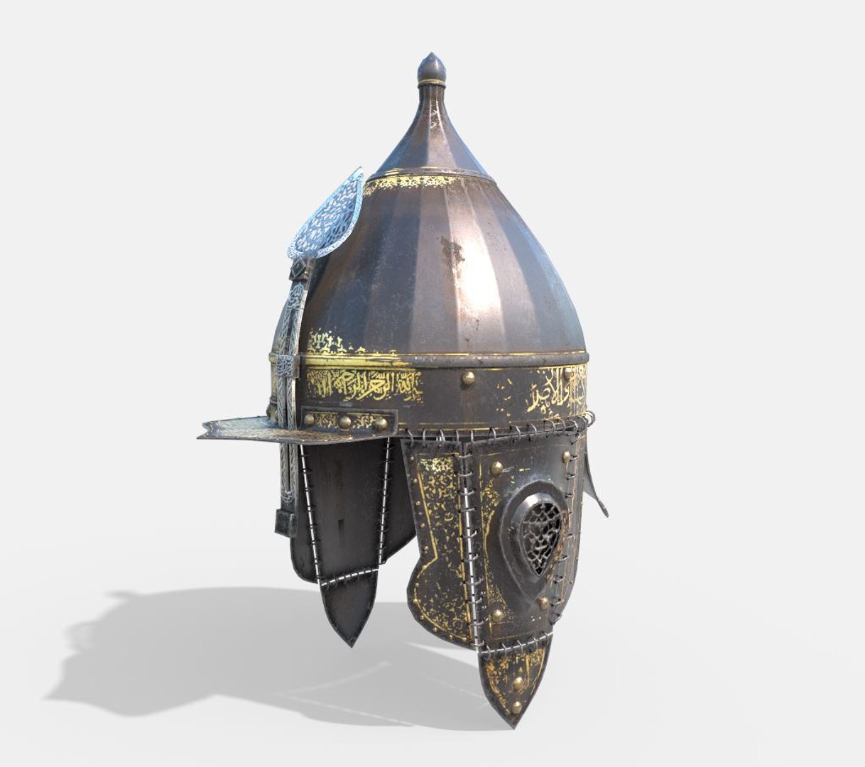 3D Model Arabesque - Ottoman Helmet - TurboSquid 1962725
