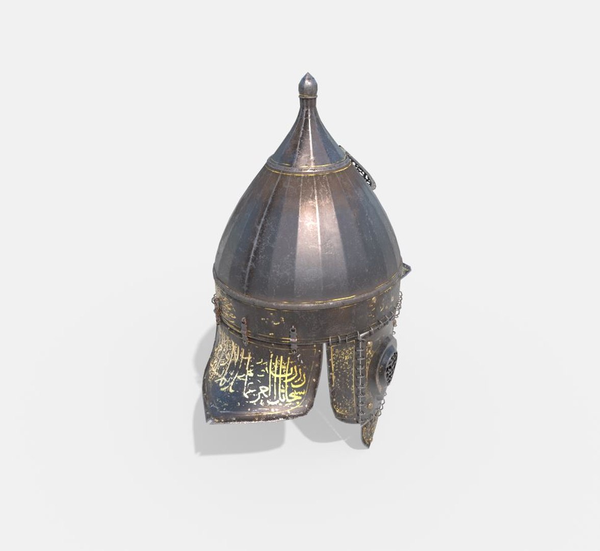 3D Model Arabesque - Ottoman Helmet - TurboSquid 1962725