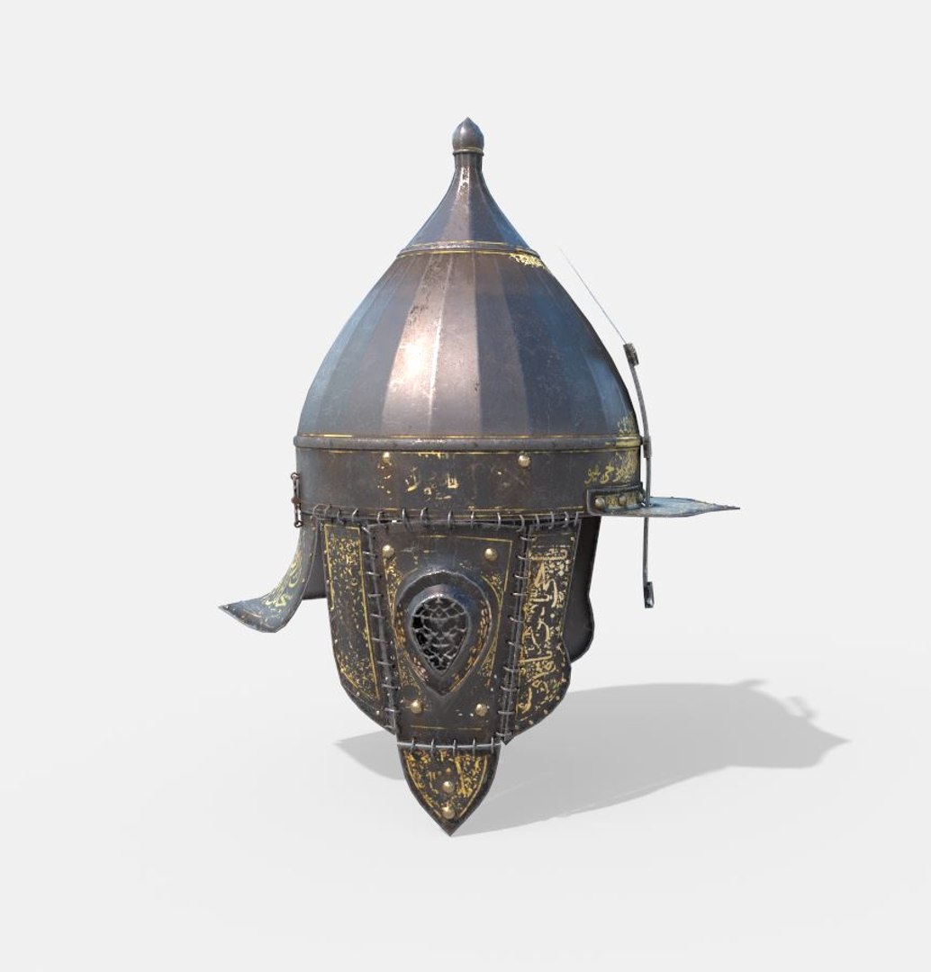 3D Model Arabesque - Ottoman Helmet - TurboSquid 1962725