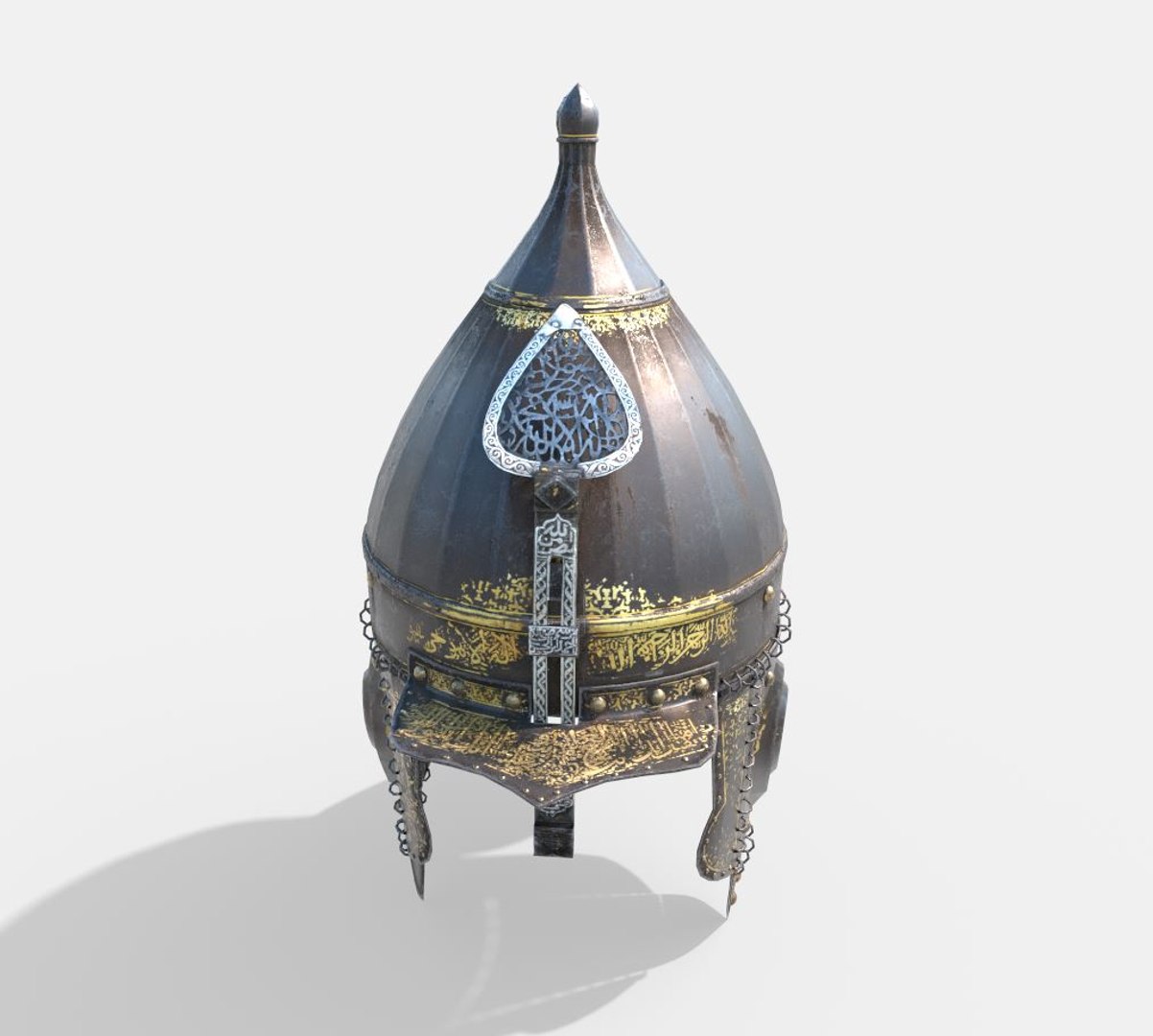 3D Model Arabesque - Ottoman Helmet - TurboSquid 1962725
