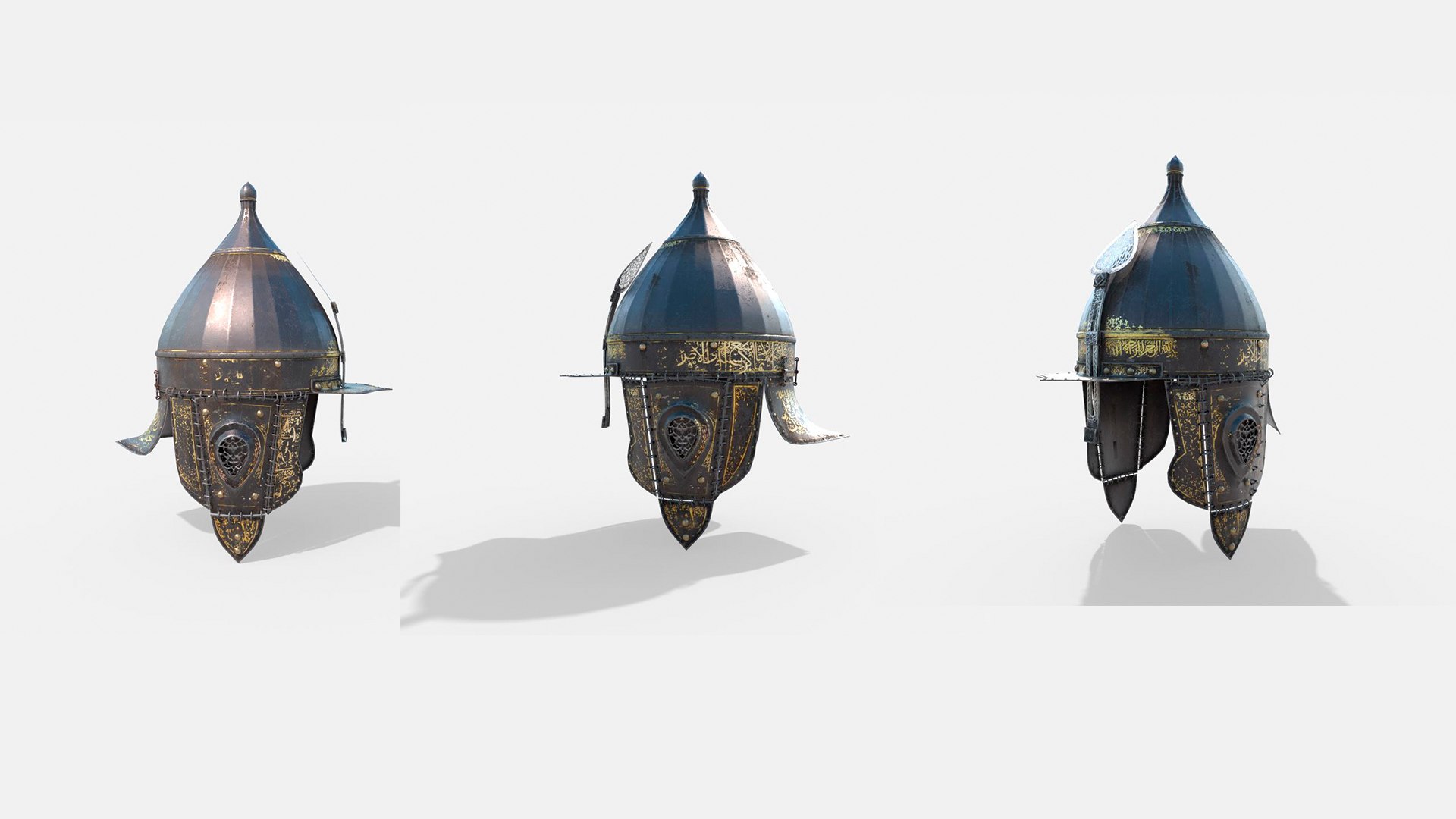 3D Model Arabesque - Ottoman Helmet - TurboSquid 1962725