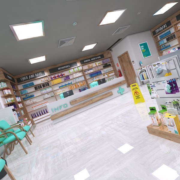 3D Pharmacy Models | TurboSquid