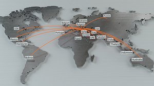 Animated World Map 3D Models For Download | TurboSquid