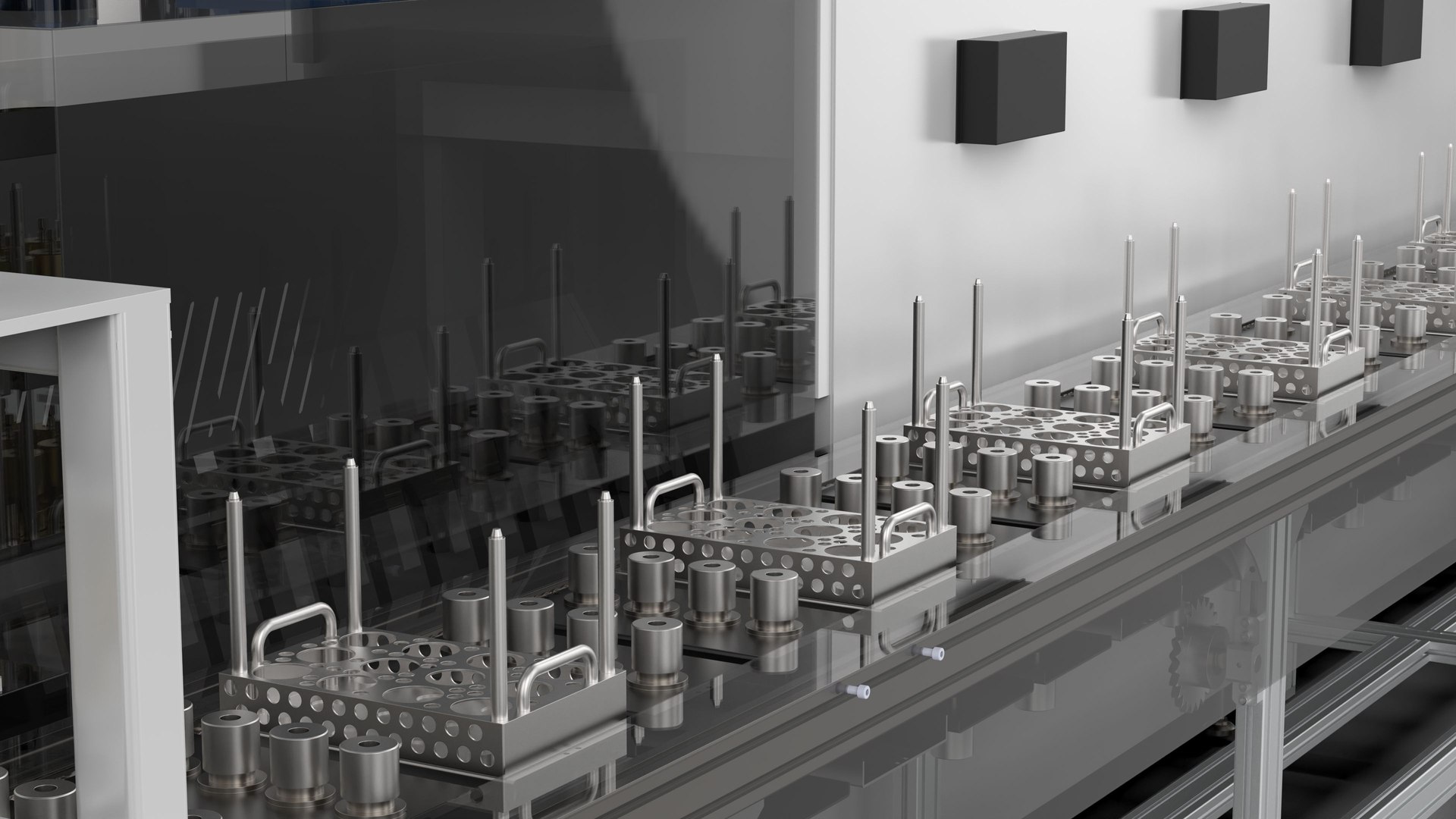 3D Automatic Motor Rotor Cover Heating Furnace Assembly Line ...