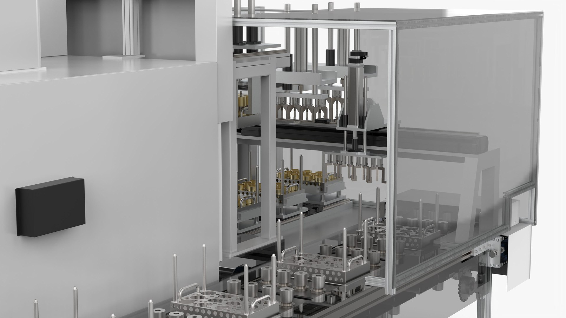 3D Automatic Motor Rotor Cover Heating Furnace Assembly Line ...