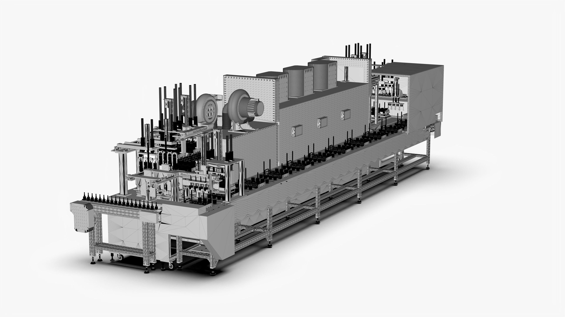 3D Automatic Motor Rotor Cover Heating Furnace Assembly Line ...