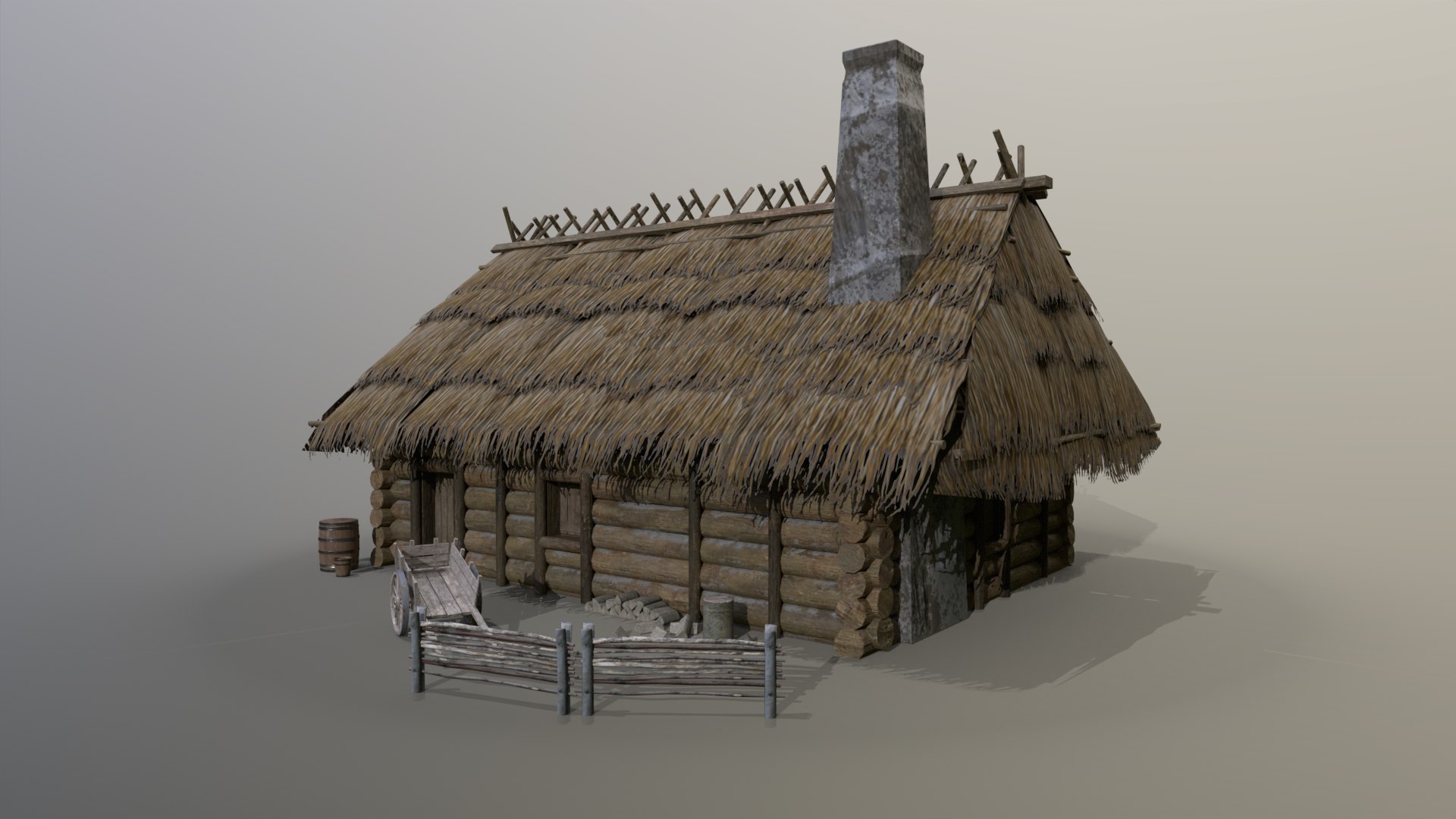 Medieval Cottage 3D Model - TurboSquid 2203581