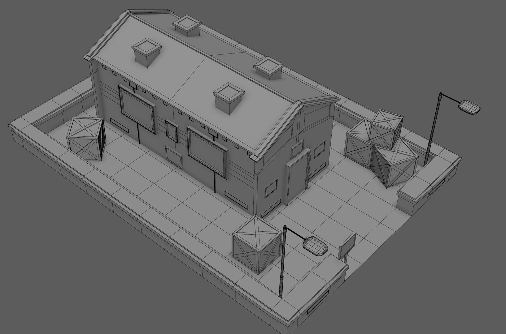 Building Warehouse Architecture 3D Model - TurboSquid 1366132