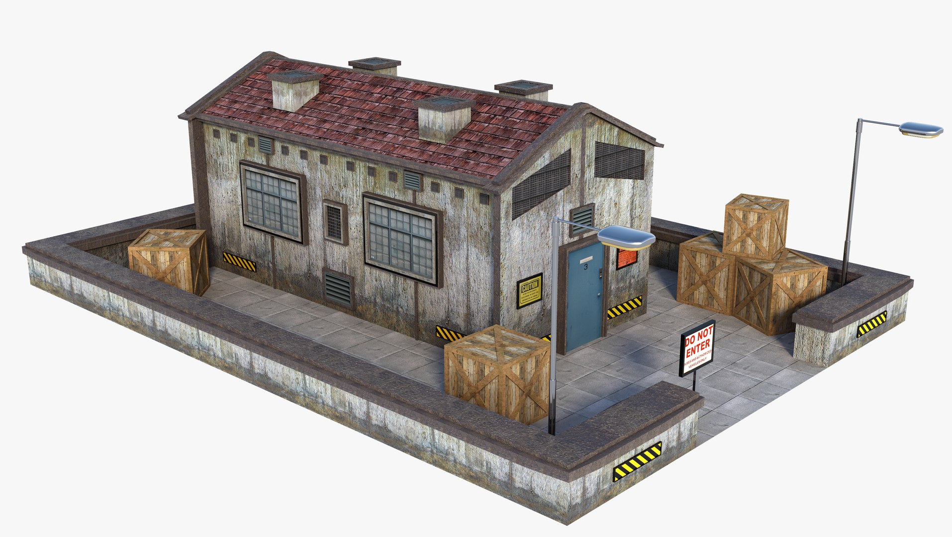 Building Warehouse Architecture 3D Model - TurboSquid 1366132